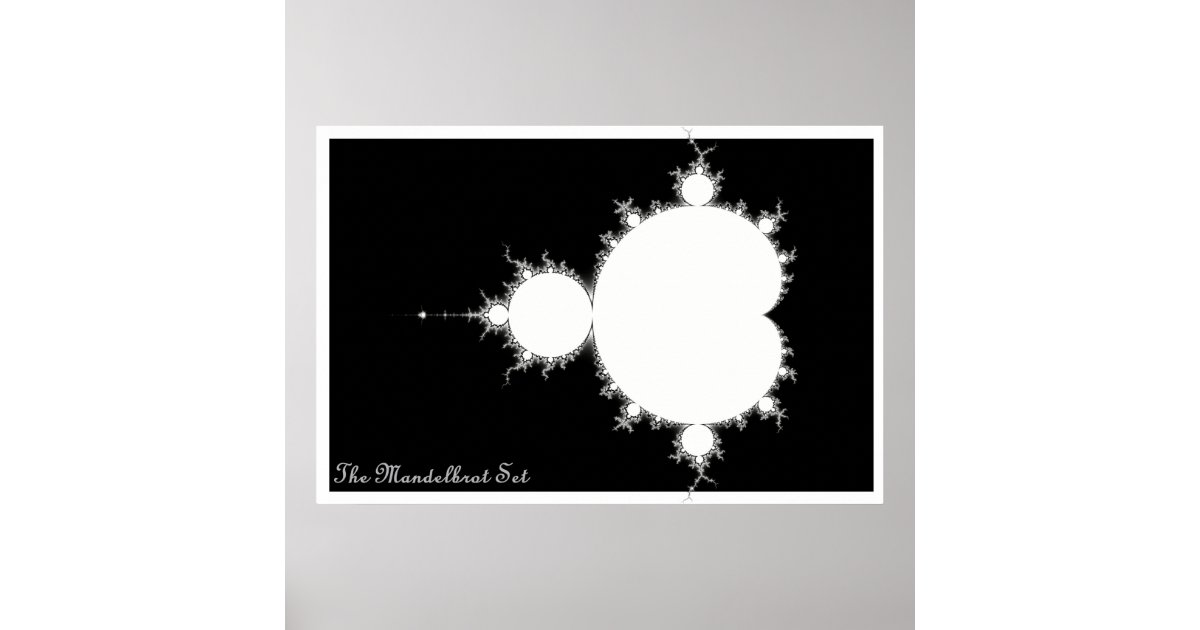 Mandelbrot Set (Negative) Poster | Zazzle
