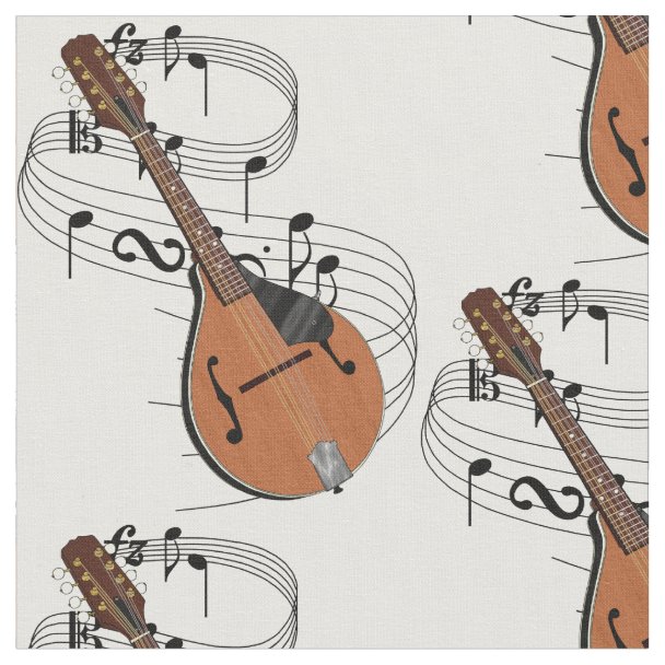 Banjo Fabric | Zazzle
