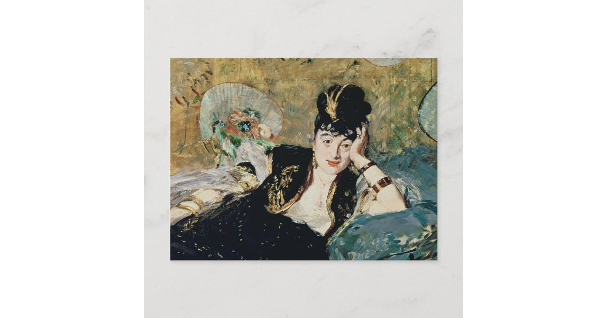 Manet | The Lady with Fans Postcard | Zazzle