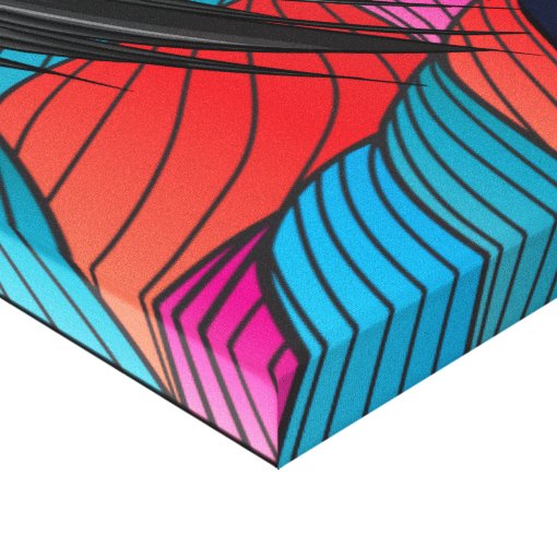 Manga Anime Girl Wrapped Canvas | Zazzle