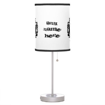manga emo anime personalised bedroom lamp | Zazzle