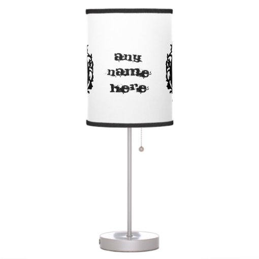 manga emo anime personalised bedroom lamp | Zazzle