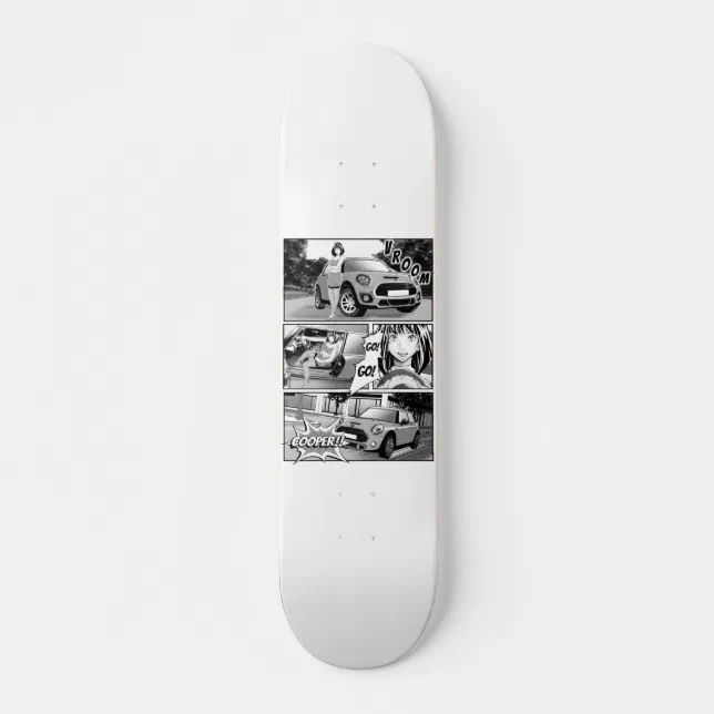 Manga Mini Cooper Skateboard | Zazzle