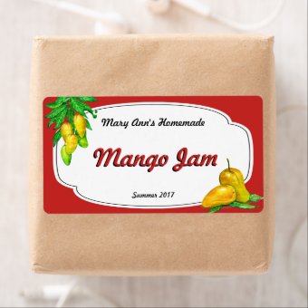 Mango Jam Canning Labels | Zazzle