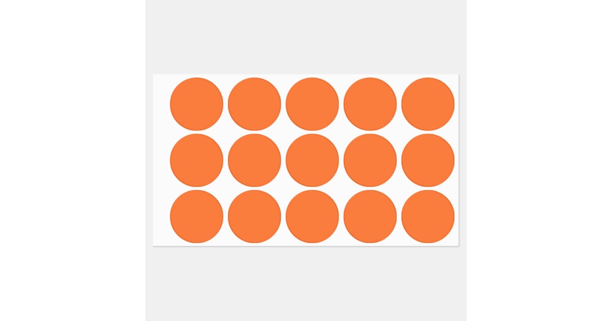 Mango Orange Solid Color | Classic | Elegant Labels | Zazzle