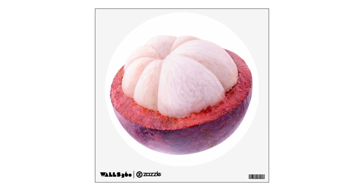 Mangosteen half wall decal | Zazzle