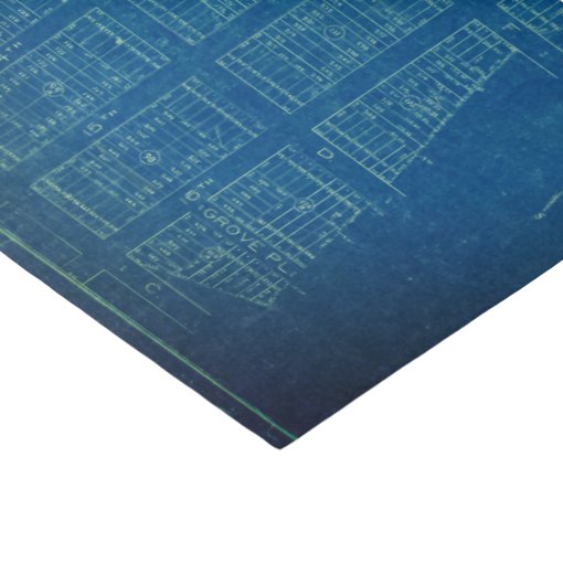 Manhattan Blueprint 18lb Decoupage Sheet | Zazzle