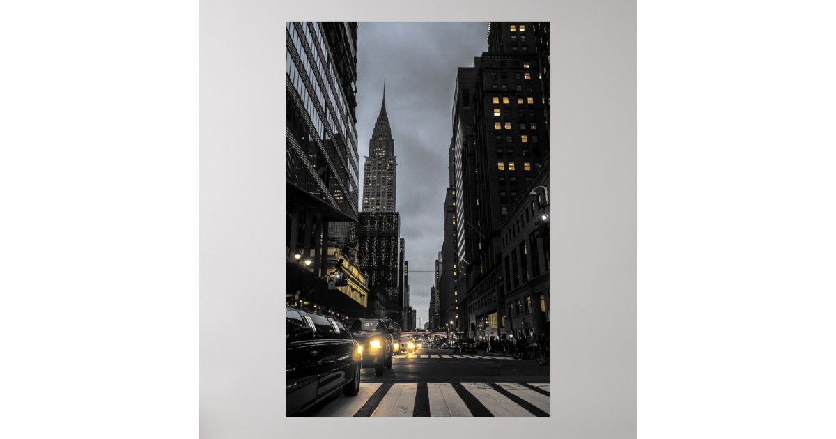 Manhattan Evening Poster | Zazzle