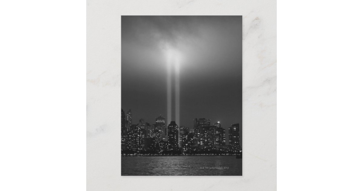 Manhattan skyline with 9/11, New York City Postcard | Zazzle