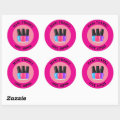 Mani Thanks Spa Party Thank You Stickers | Zazzle