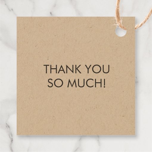 Mani Thanks Tags, Manicure Kit Gift Tag, Kraft Favor Tags | Zazzle