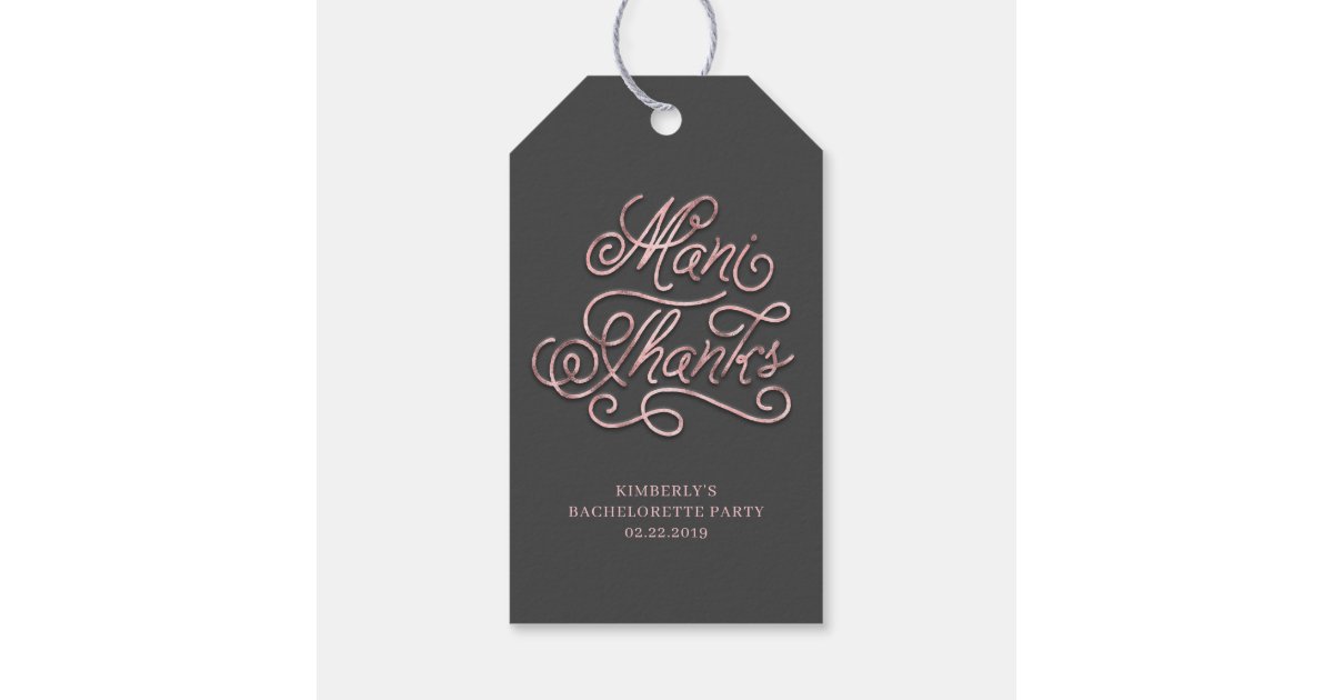 Mani Thanks Thank You Gift Tags | Zazzle Mani Thanks Thank You Gift Tags | Zazzle