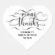 Mani Thanks - Thank You Heart Sticker | Zazzle