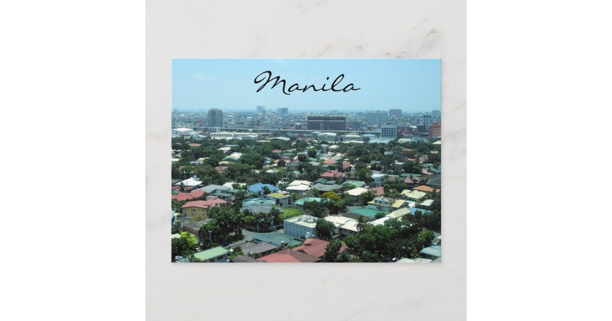 manila city postcard | Zazzle