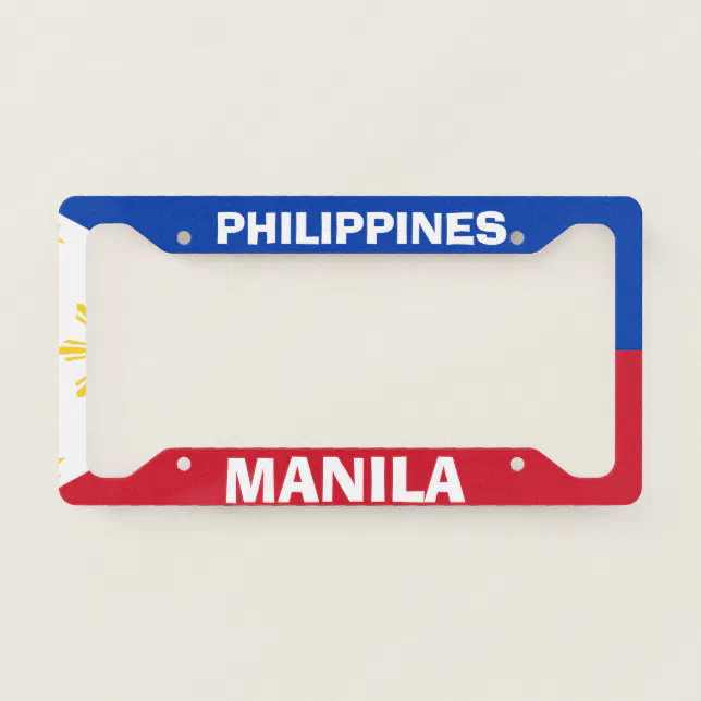 Manila Customizable License Plate Frame | Zazzle