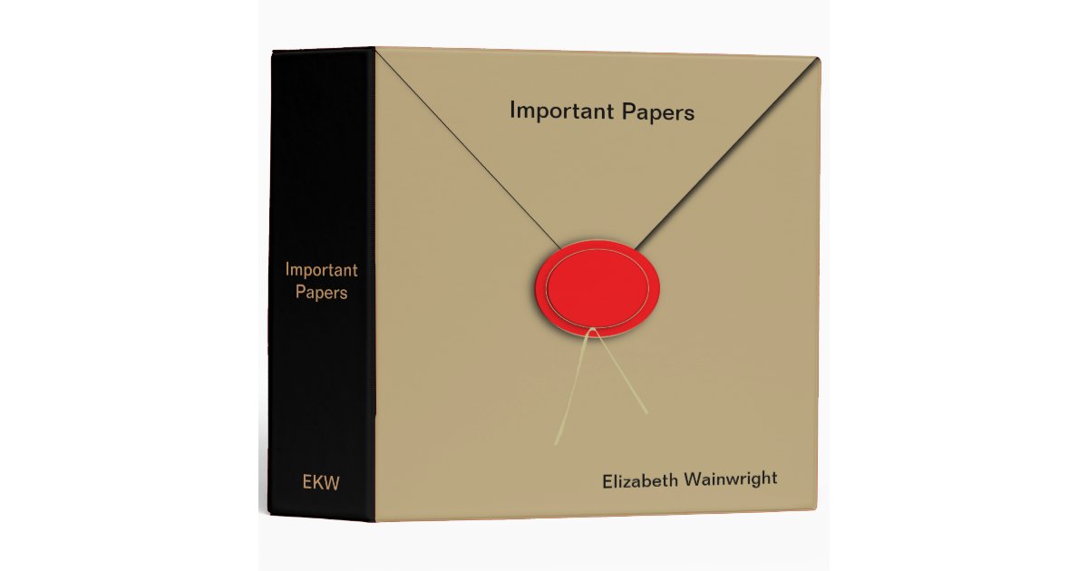 Manila Envelope Custom Binder | Zazzle