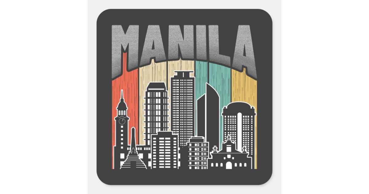 Manila NCR Square Sticker | Zazzle