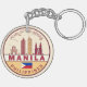 Manila Philippines City Skyline Emblem Keychain | Zazzle
