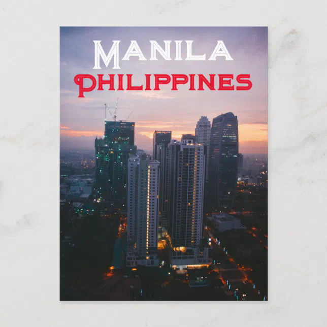 Manila, Philippines Postcard | Zazzle
