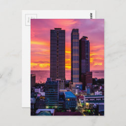 Manila Philippines Skyline Postcard | Zazzle