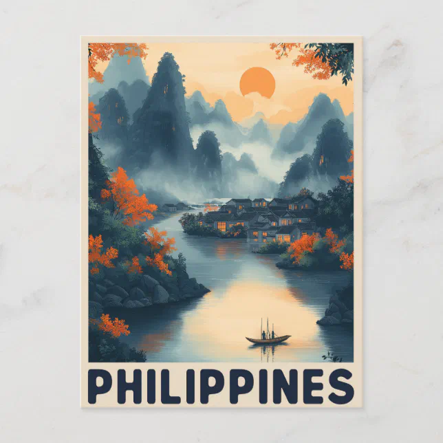 Manila, Philippines - Vintage Travel Postcard | Zazzle