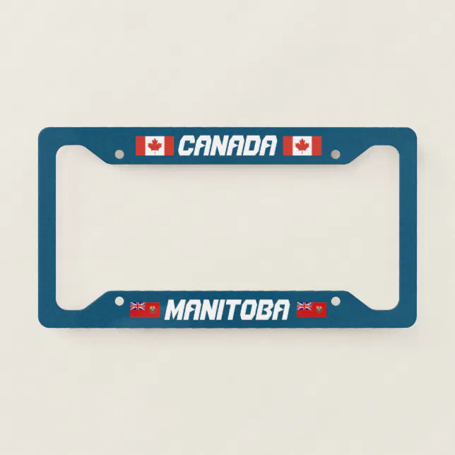 Manitoba Canada License Plate Frame | Zazzle