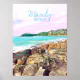 Manly Beach ocean surf Australia travel Poster | Zazzle