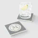 Manly Monogram Marble Coasters | Zazzle