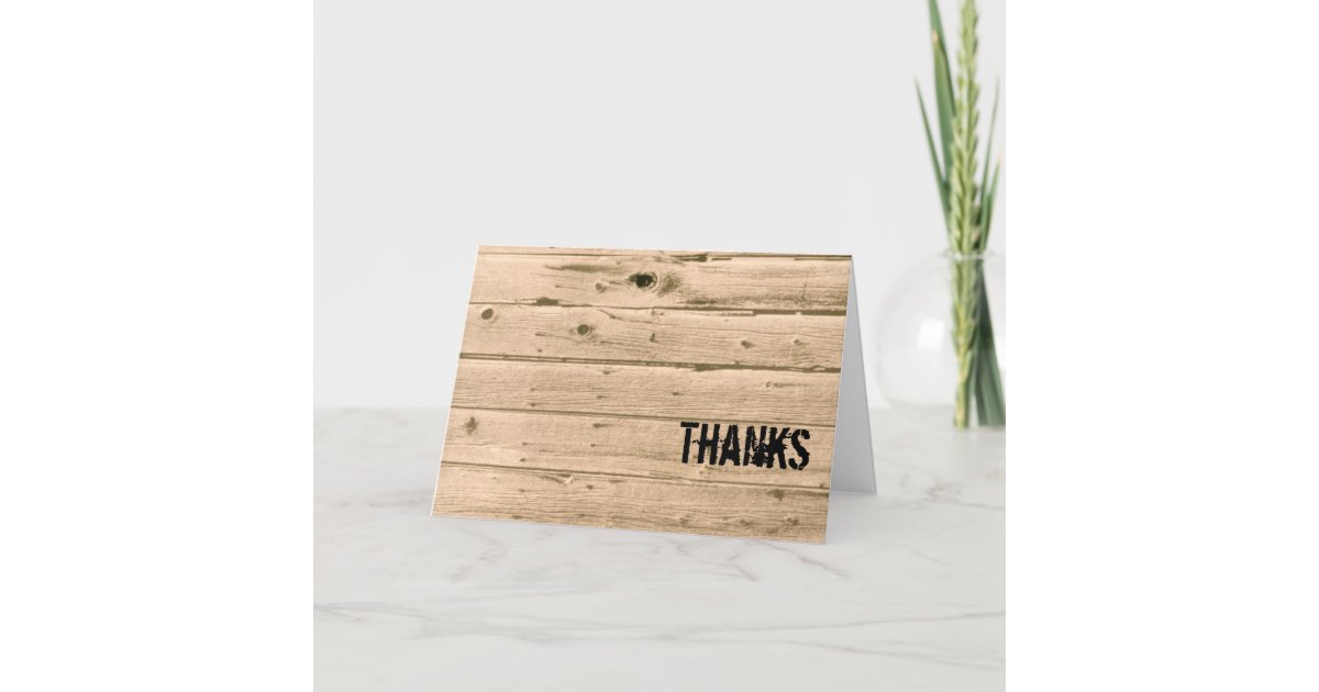 Manly Thank You Notes | Zazzle