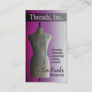 Ladies Tailor Business Cards - Business Card Printing | Zazzle