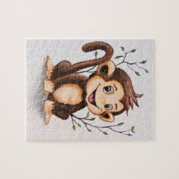 Manny the Monkey Jigsaw Puzzle | Zazzle