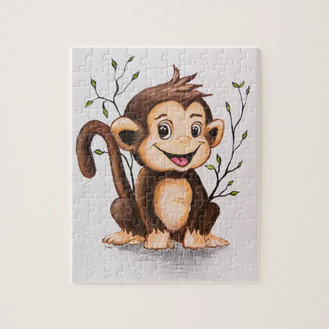 Manny the Monkey Jigsaw Puzzle | Zazzle