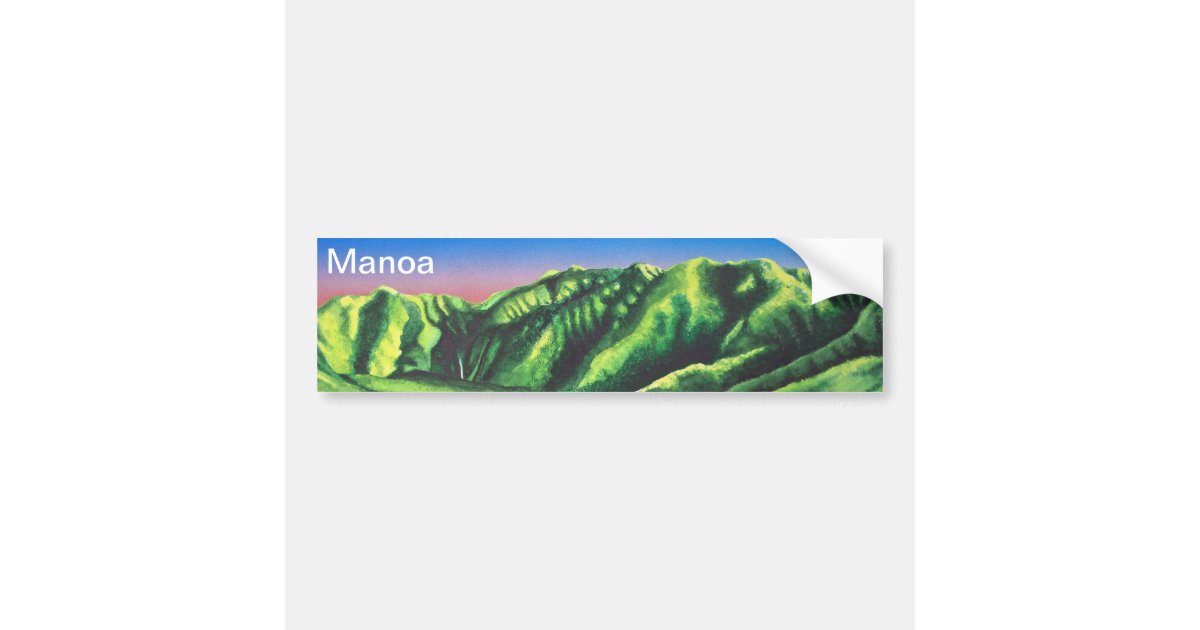 Manoa Falls Bumper Sticker | Zazzle