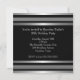 Mans Black and Silver Birthday Party Invitation | Zazzle
