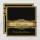 Mans Elegant Black Gold Birthday Party Mens Invitation | Zazzle