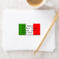 Man's Handsome Italian Address Label Template | Zazzle