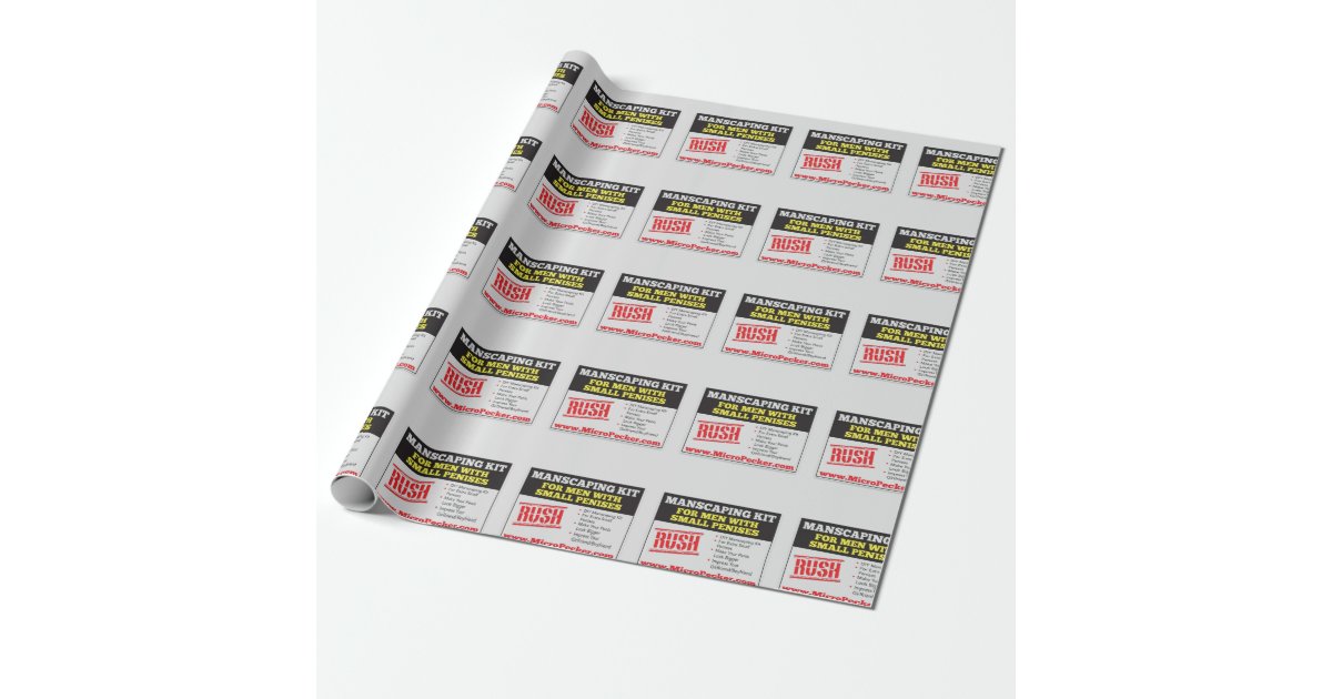 MANSCAPING KIT WRAPPING PAPER | Zazzle