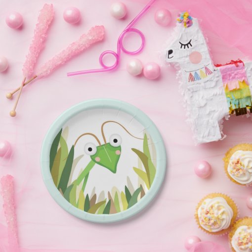 Mantis Bug Insect Paper Plate Outdoor Party | Zazzle