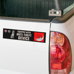 MANUAL Anti-Theft Bumper Sticker | Zazzle