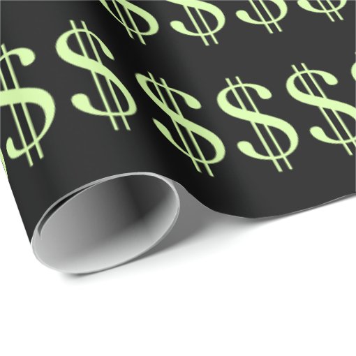 Many Dollar Signs ($) Wrapping Paper | Zazzle