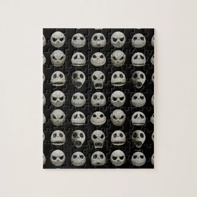 Many Faces of Jack Skellington - Pattern Jigsaw Puzzle | Zazzle