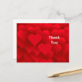 Many Hearts Thank You Postcard | Zazzle