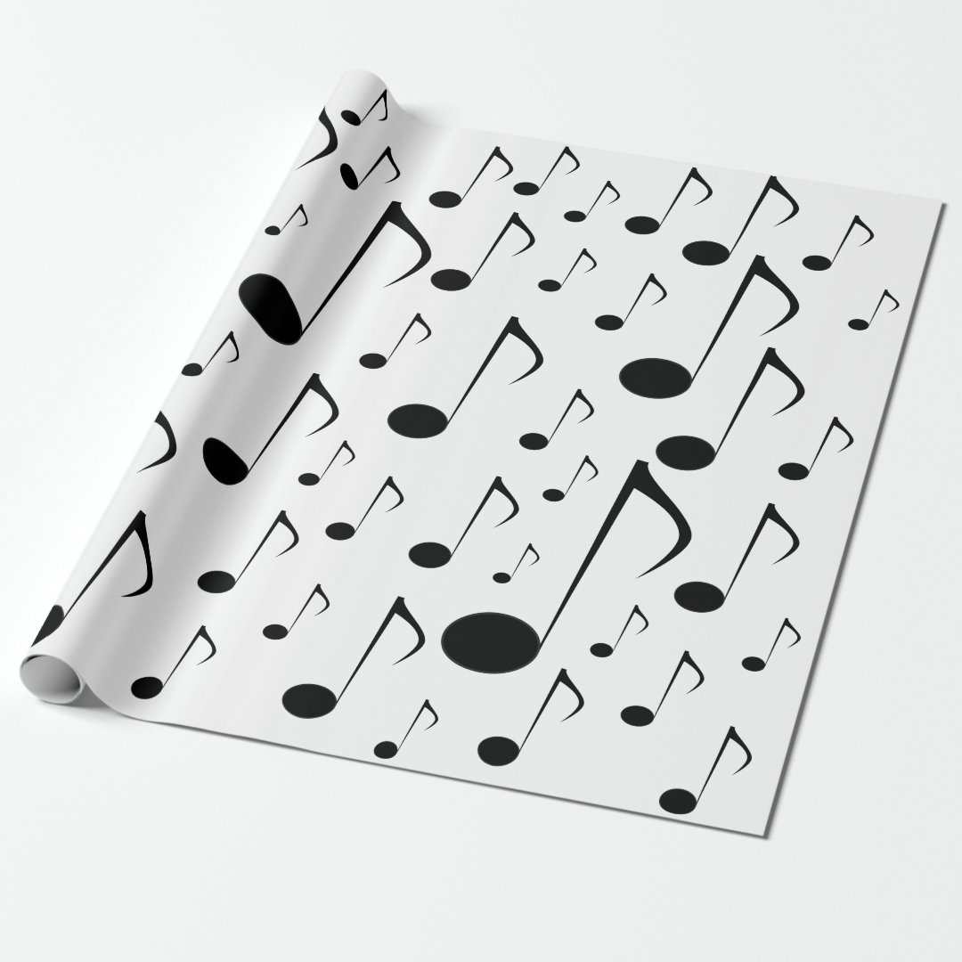 Many Music Notes Wrapping Paper | Zazzle