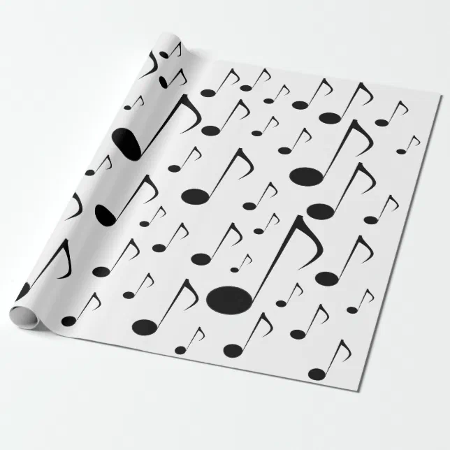Many Music Notes Wrapping Paper | Zazzle