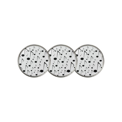 Many Musical Notes Pattern Golf Ball Marker | Zazzle
