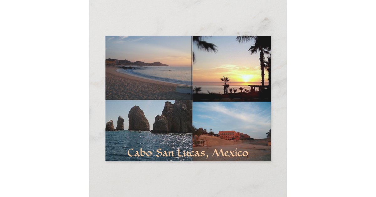 Many scenes from Cabo postcard | Zazzle