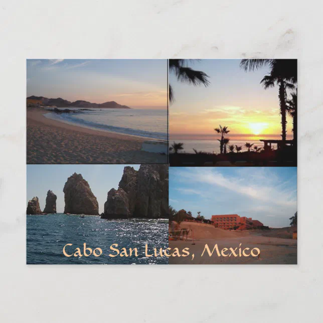 Many scenes from Cabo postcard | Zazzle