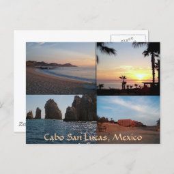 Many scenes from Cabo postcard | Zazzle