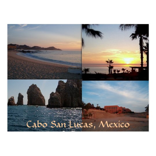 Many scenes from Cabo postcard | Zazzle.com