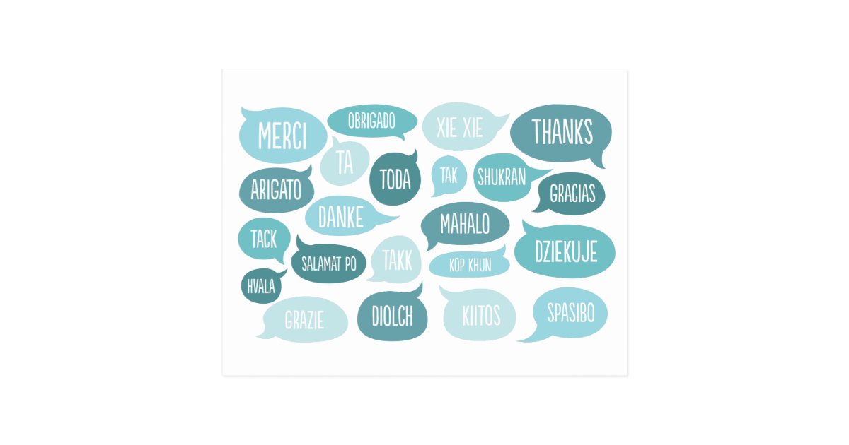 Many Thanks Customizable Thank You Postcard | Zazzle.com